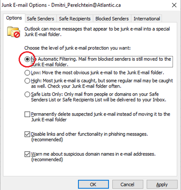 Outlook Junk Folder How To Disable Junk Filter Atlantic Packaging outlook-junk-folder-how-to-disable-junk-filter-atlantic-packaging